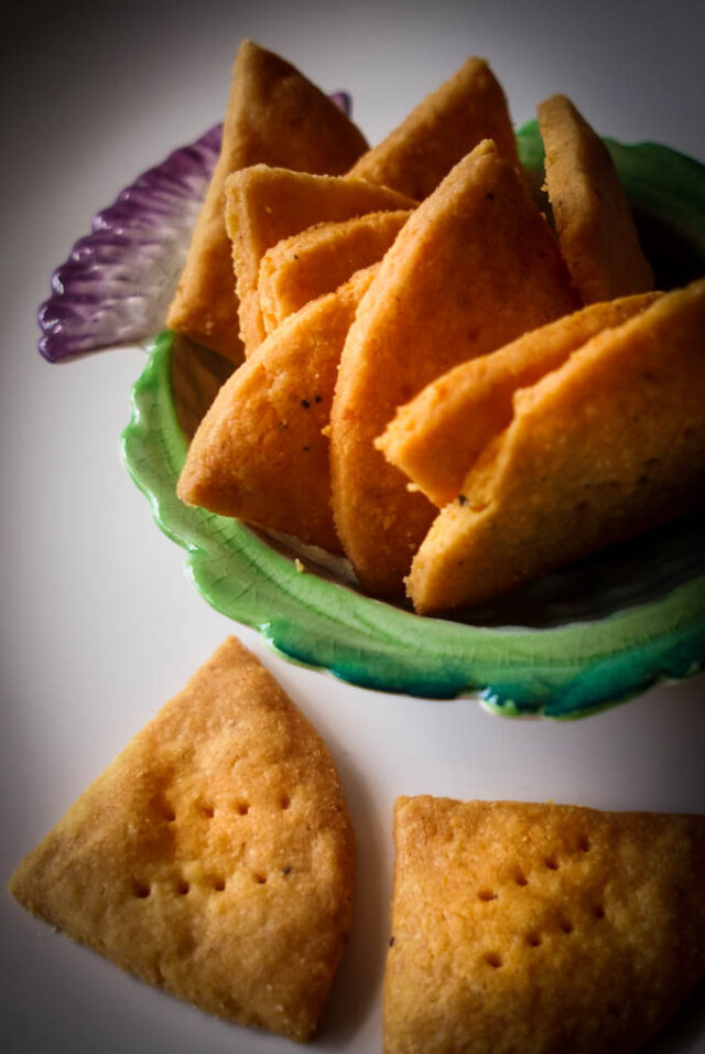 Savoury Cheese Shortbread Bites - Larder Love