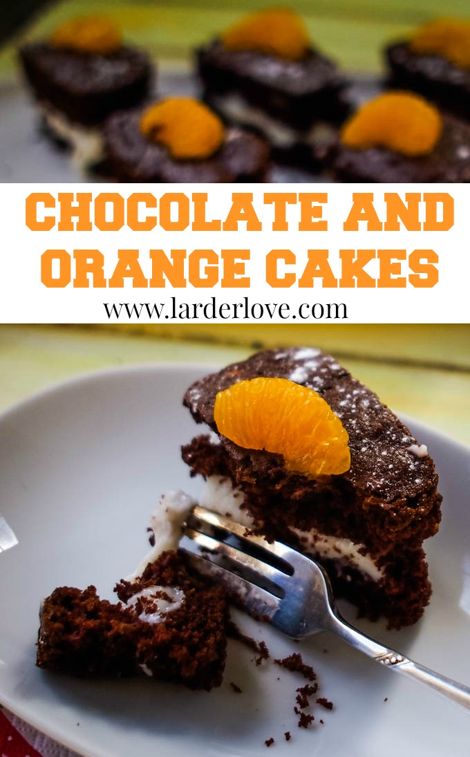 Super Simple Chocolate And Orange Cakes - Larder Love