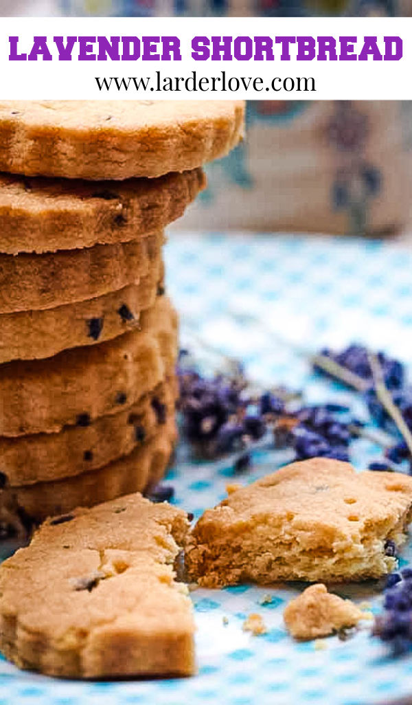 Easy Lavender Shortbread Biscuits Recipe - Larder Love