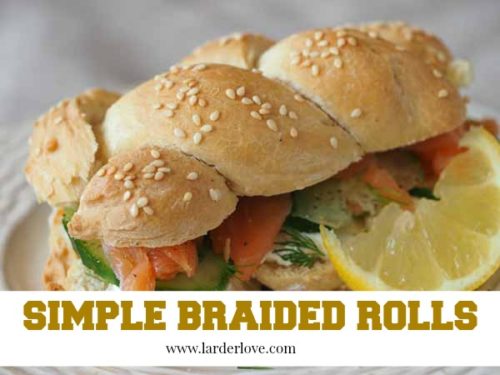 simple braided bread rolls recipe