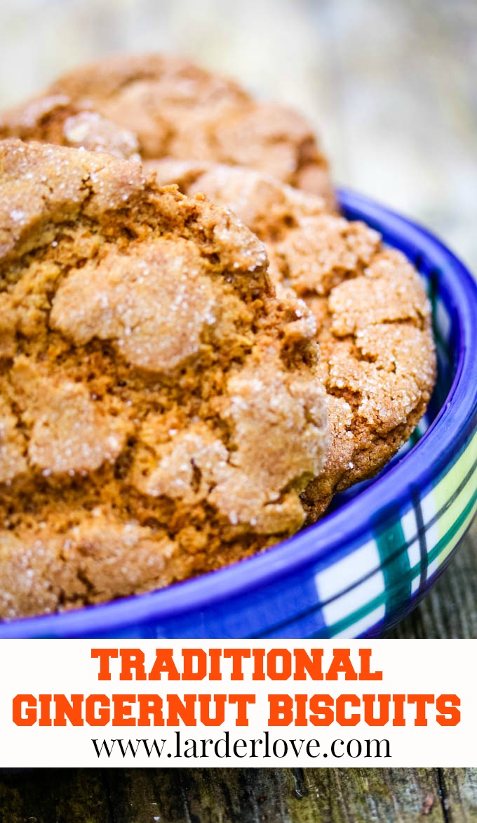 Super Crispy Gingernut Biscuits (aka Gingersnaps) - Larder Love