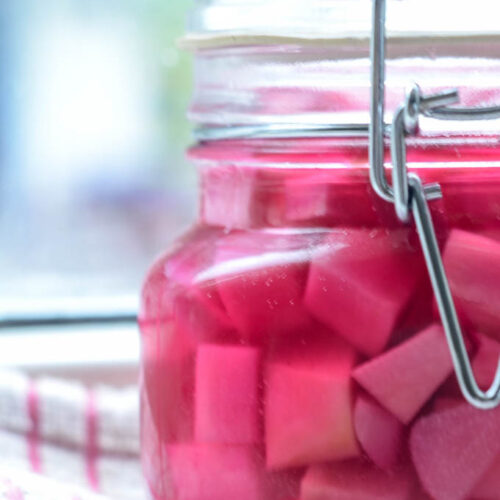 Pink Pickled Middle Eastern Style Turnips - Larder Love
