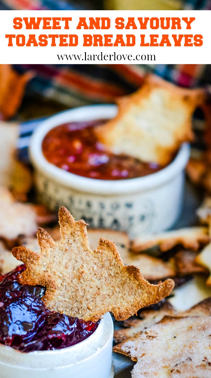 Sweet And Savoury Toasted Bread Leaves - Larder Love