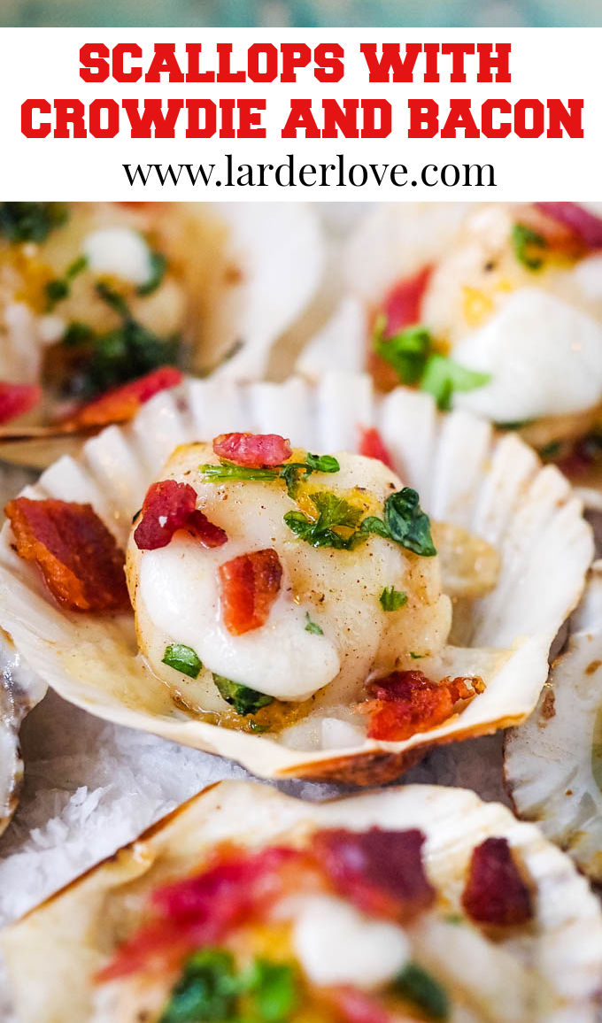 Scottish Scallops With Crowdie Cheese And Bacon - Larder Love