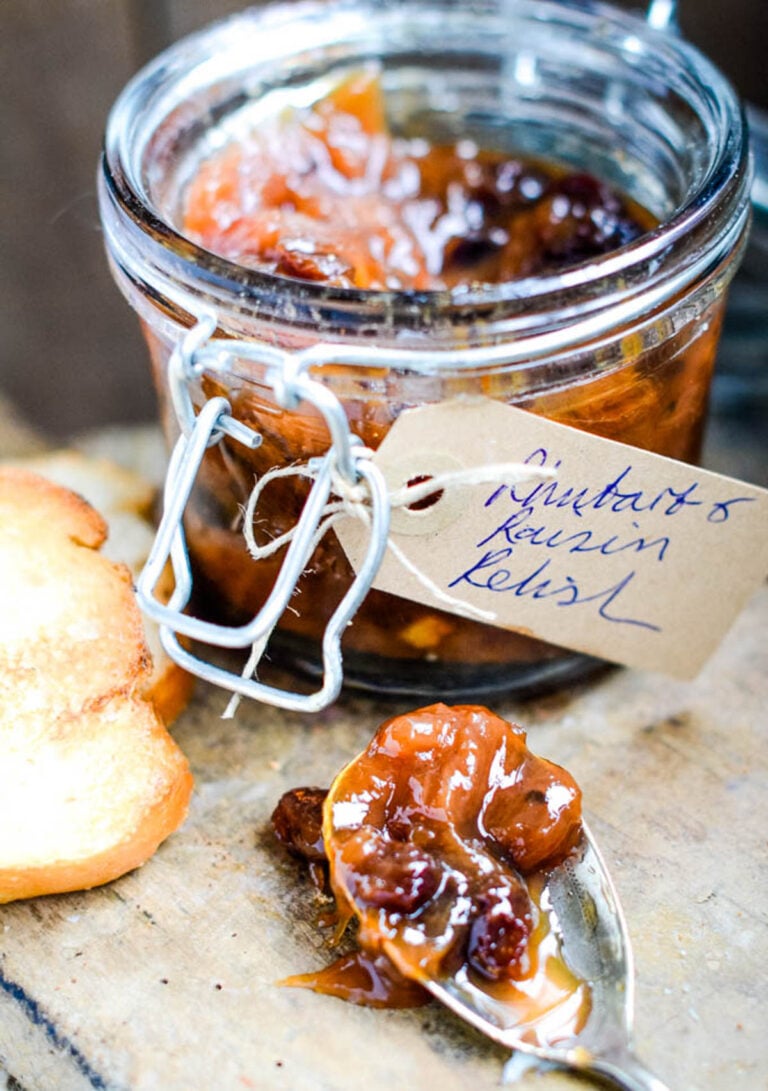 Super Easy Rhubarb Relish/Chutney - Larder Love