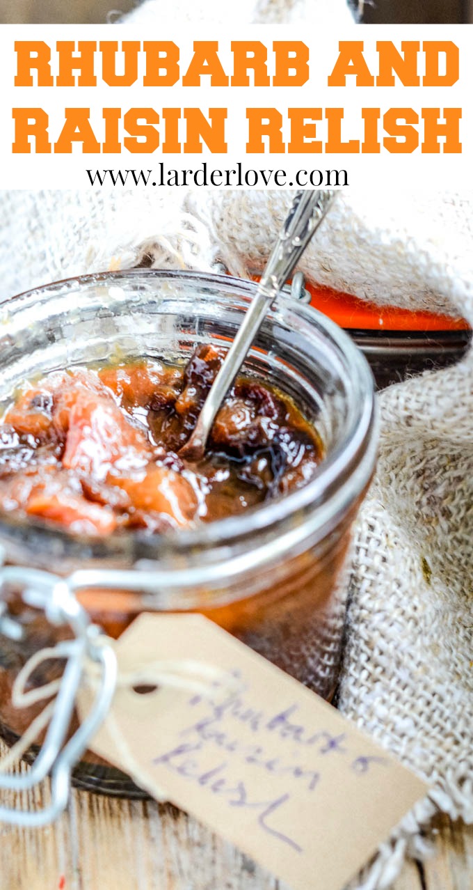 Super Easy Rhubarb Relish/Chutney - Larder Love