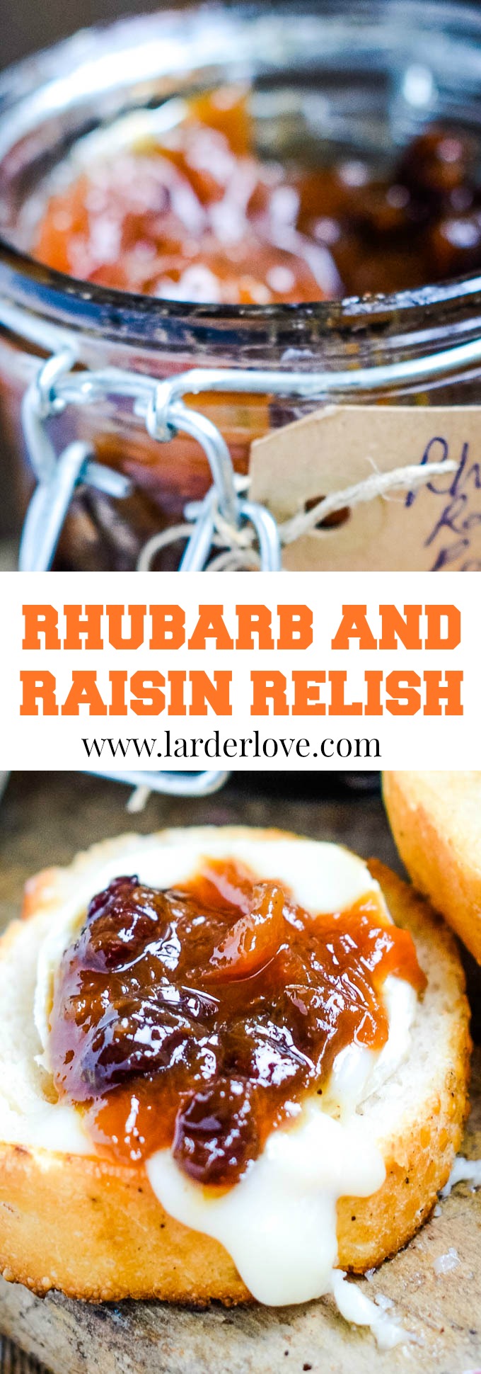 Super Easy Rhubarb Relish/Chutney - Larder Love