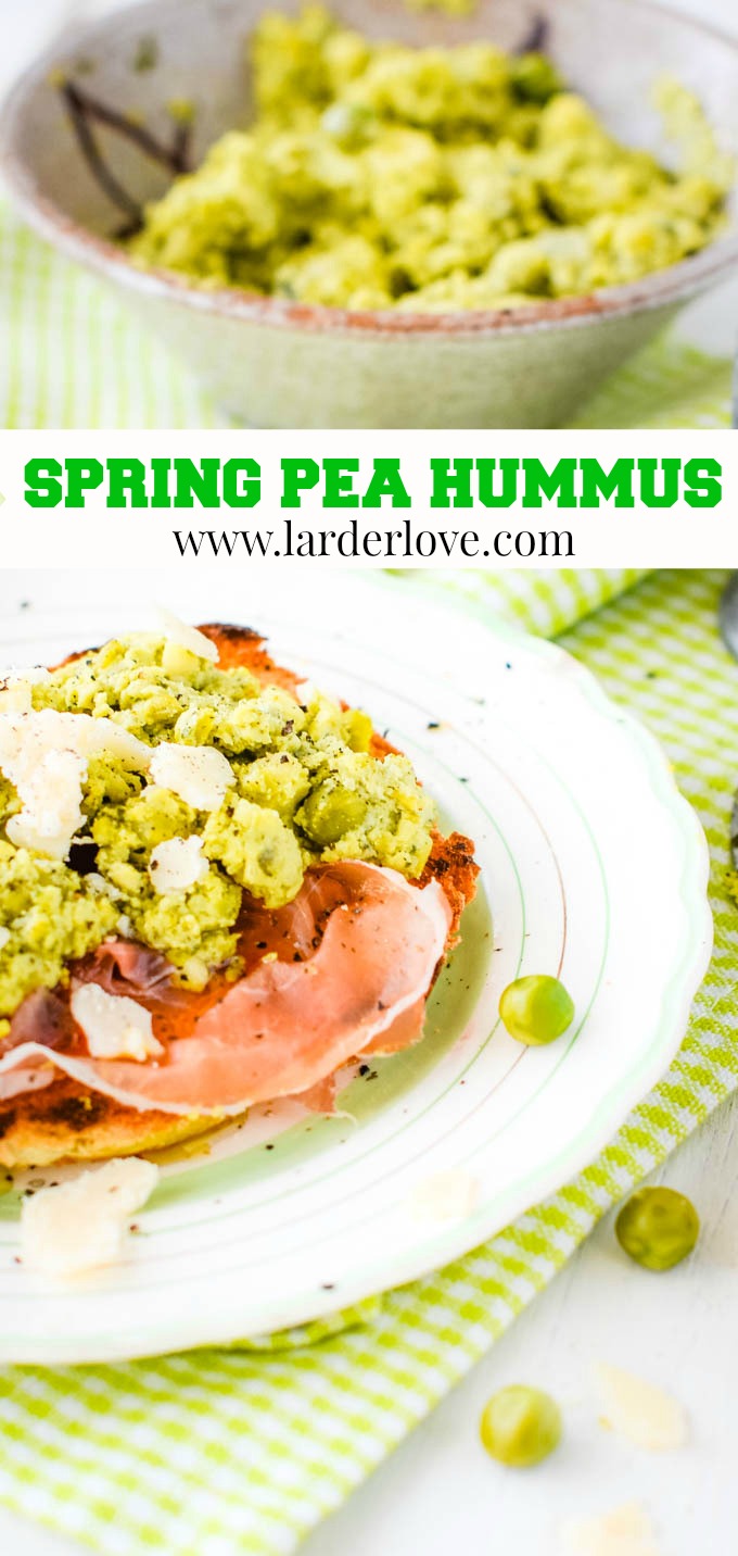 Super Tasty Spring Pea Hummus With Mint - Larder Love