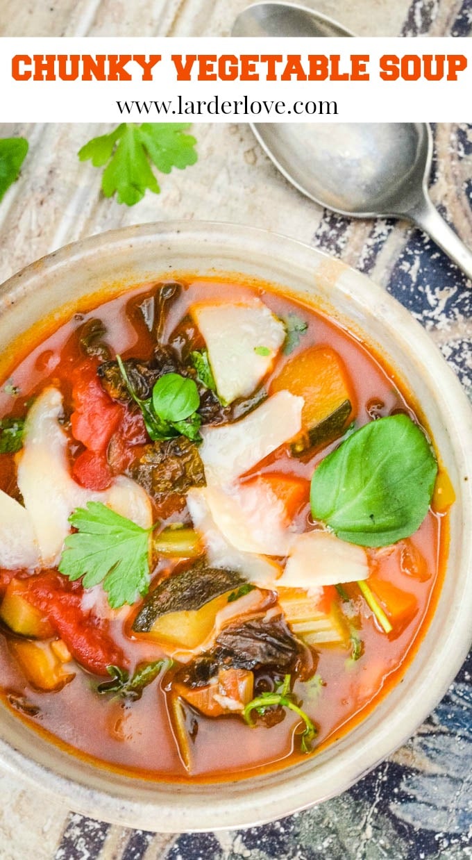 Old Fashioned Chunky Vegetable Soup - Larder Love