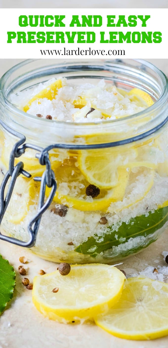 Super Quick And Easy Preserved Lemons + video! - Larder Love