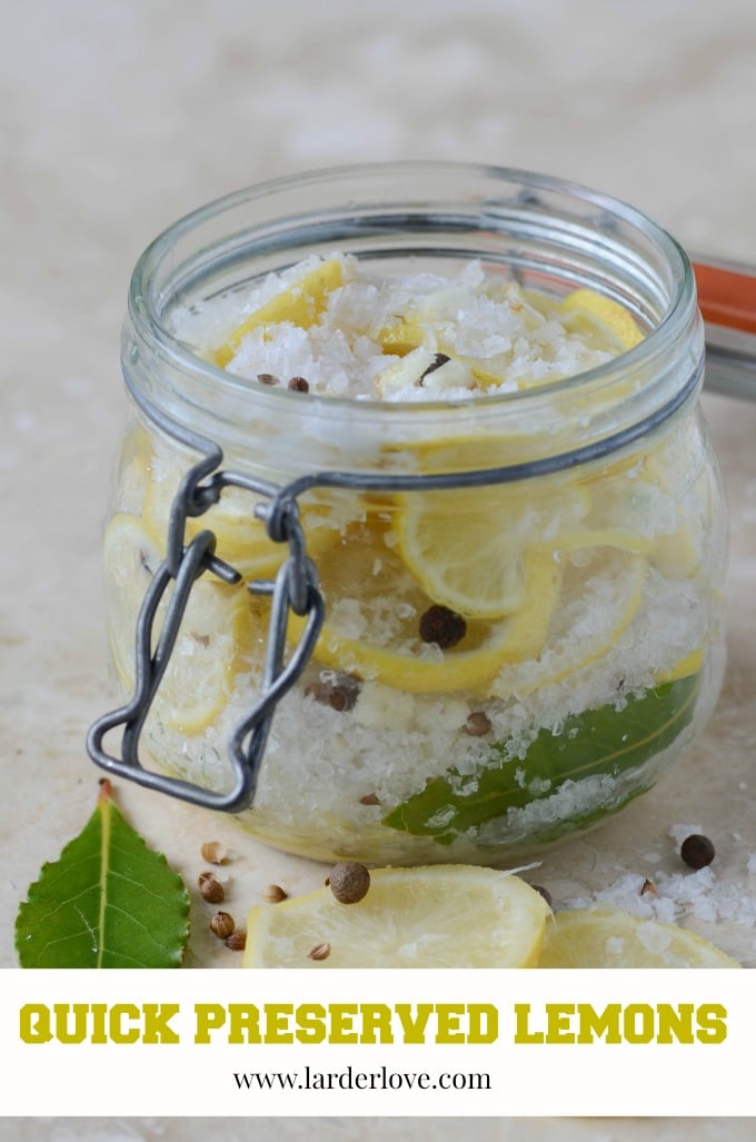 QUICK PRESERVED LEMONS Larder Love