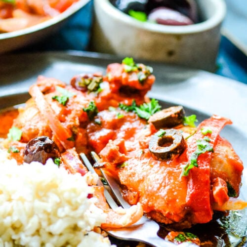 Basque Chicken or Poulet Basquaise - Larder Love