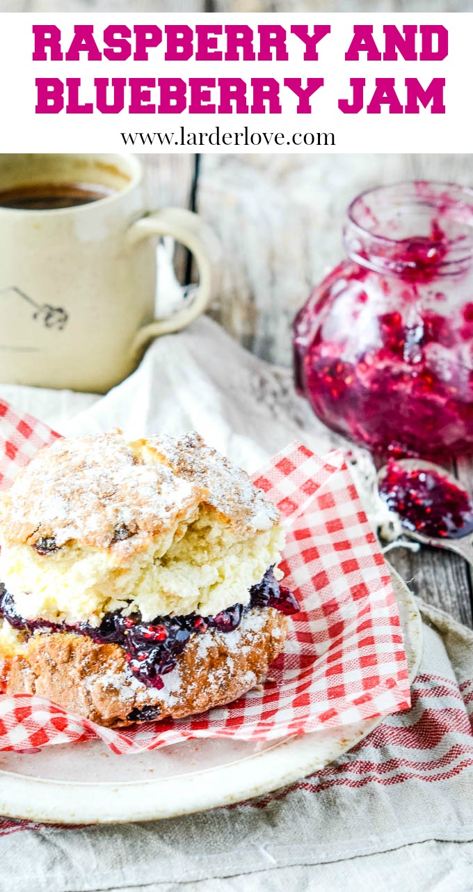 Raspberry and Blueberry Jam with Scotch Whisky - Larder Love