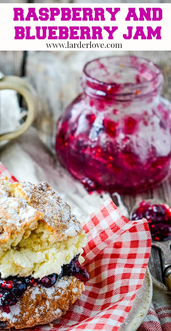 Raspberry and Blueberry Jam with Scotch Whisky - Larder Love