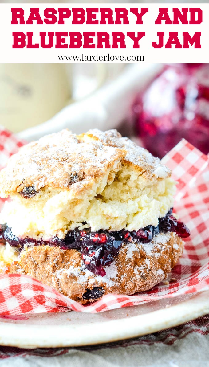 Raspberry and Blueberry Jam with Scotch Whisky - Larder Love