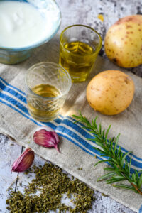 Easy Homemade Skordalia - Greek Garlic Dipping Sauce - Larder Love