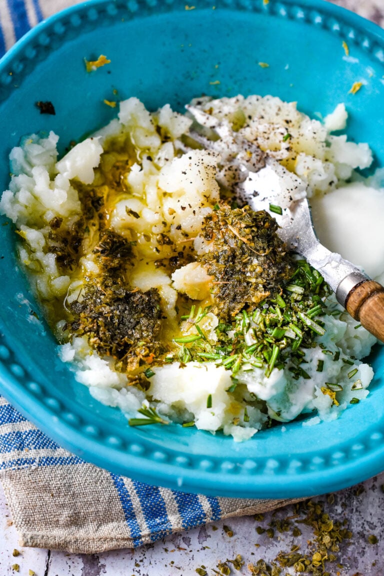 Easy Homemade Skordalia - Greek Garlic Dipping Sauce - Larder Love