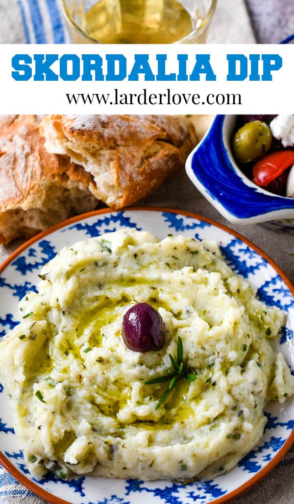 Skordalia - Greek Garlic Dipping Sauce - Larder Love