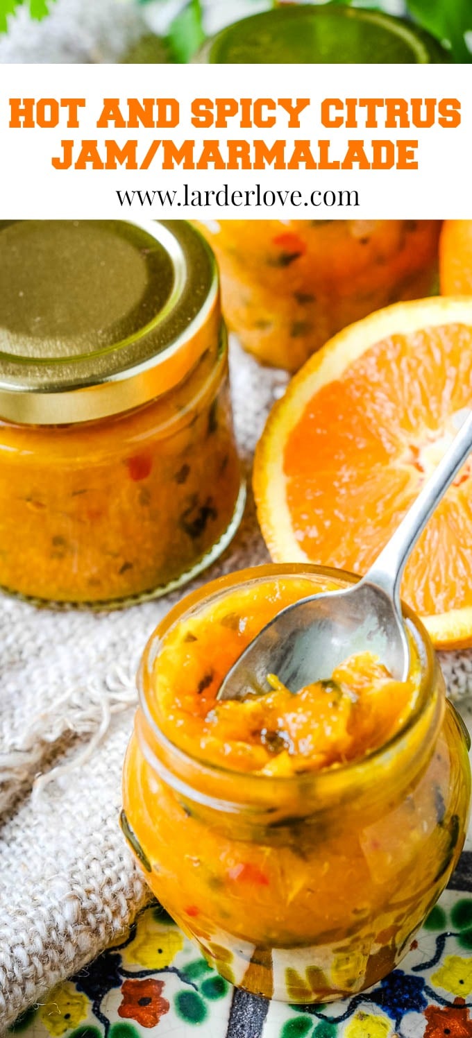 Hot and Spicy Citrus Jam/Marmalade - Larder Love