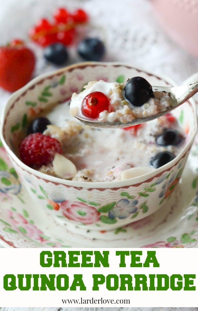 Green Tea And Quinoa Porridge - Larder Love
