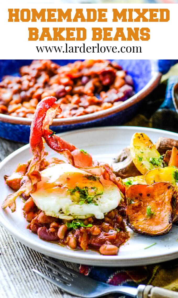 Homemade Mixed Baked Beans - Larder Love