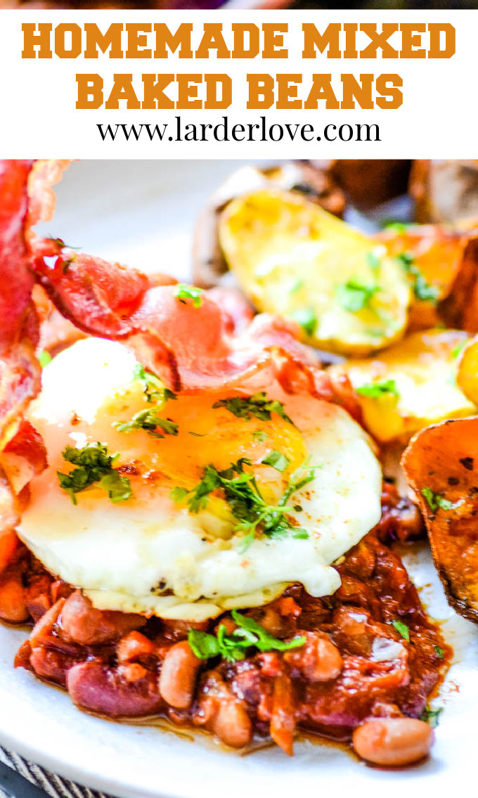 Homemade Mixed Baked Beans - Larder Love