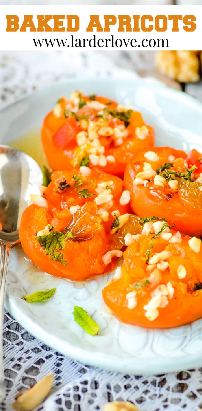 Baked Apricots With Mint And Honey - Larder Love