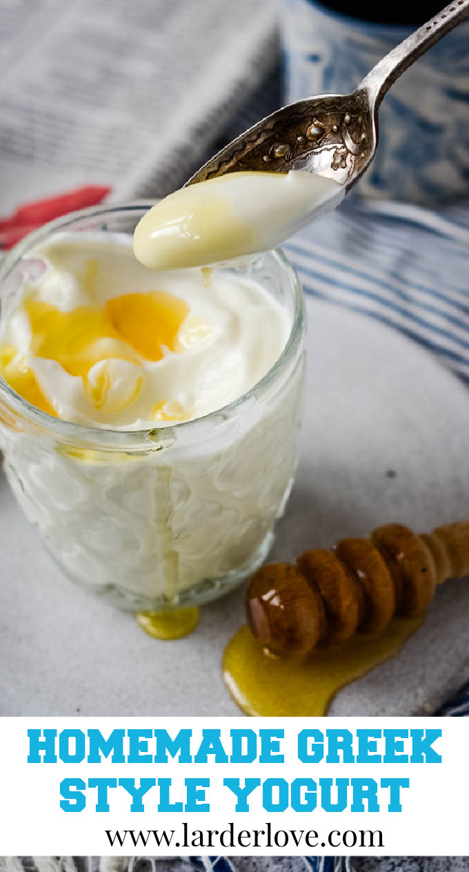 Super Easy Homemade Greek Style Yogurt - Larder Love