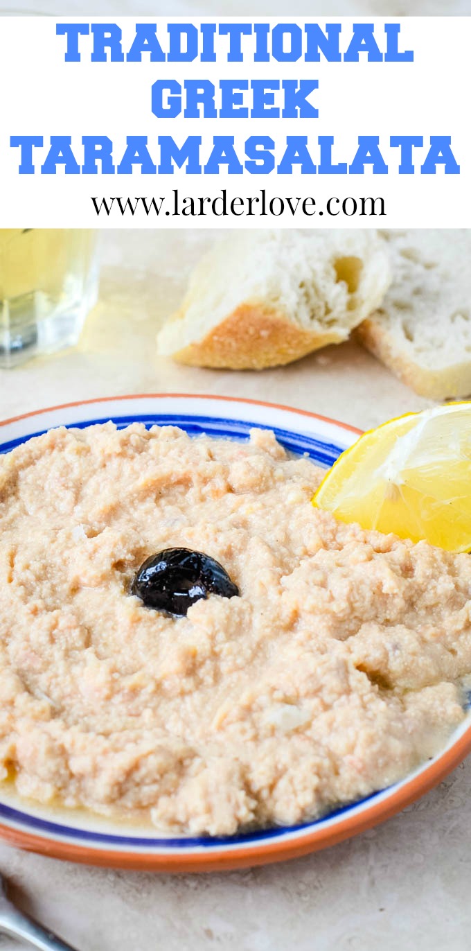 Traditional Greek Taramasalata (fish roe dip) Recipe - Larder Love