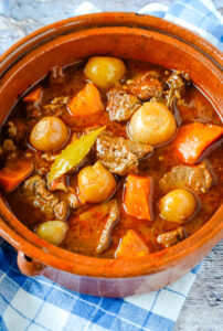 Traditional Greek Beef Stifado Stew Recipe - Larder Love