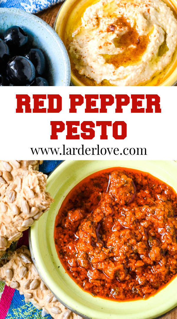 Super Easy Recipe For Roasted Red Pepper Pesto - Larder Love