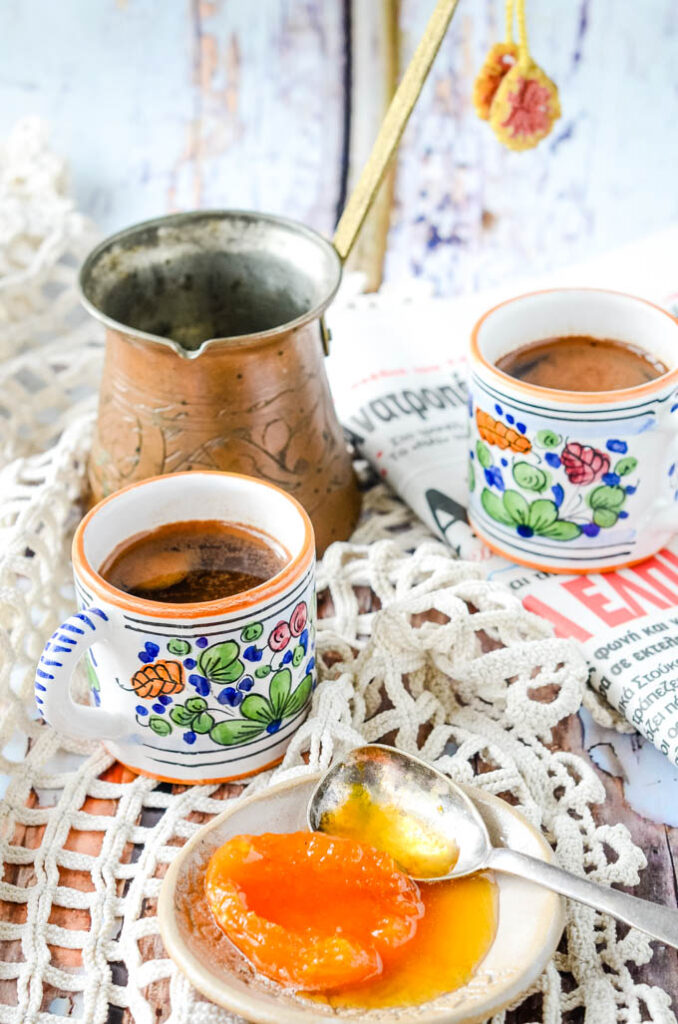 Greek Spiced Apricot Spoon Sweets (stafyli gliko) - Larder Love