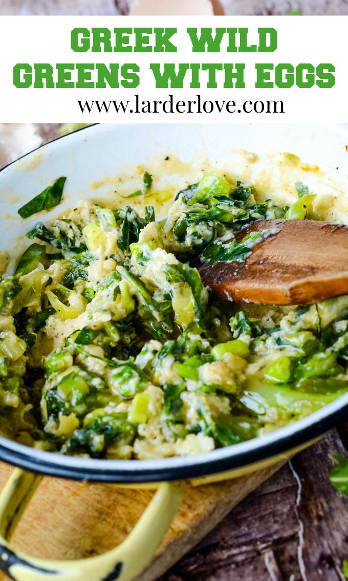 Greek Style Wild Greens With Eggs - Larder Love