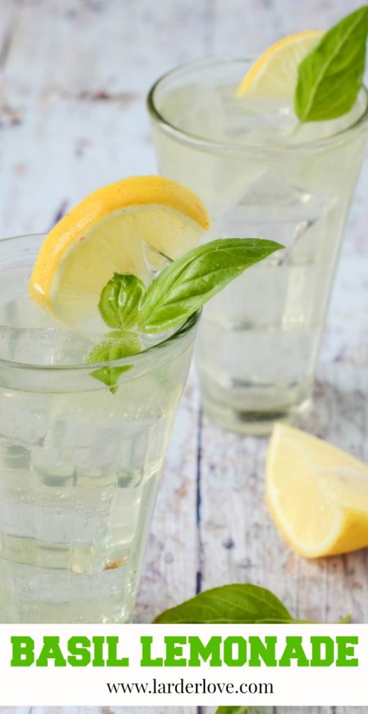homemade basil lemonade by larderlove, a taste of summer