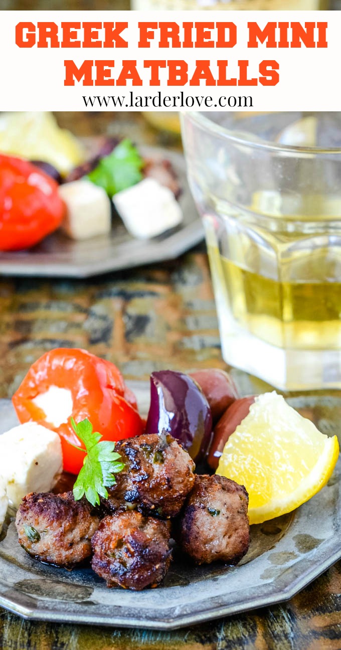 Greek Fried Meatballs (Keftedes/Keftethes) - Larder Love