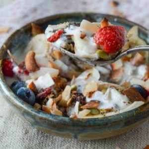 super easy and healthy coconut muesli the perfect breakfast