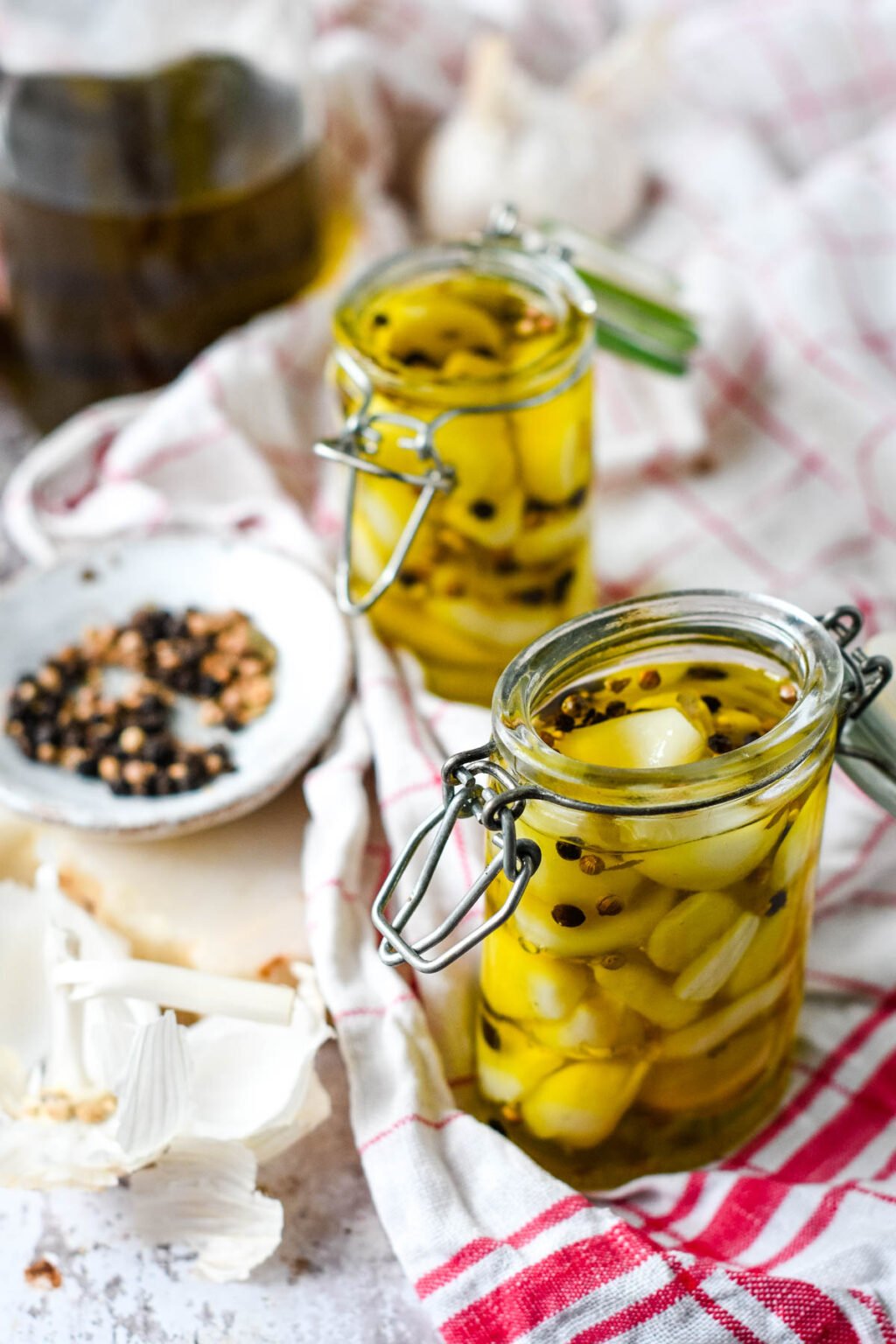 Garlic Confit - French Style Preserved Garlic In Oil - Larder Love