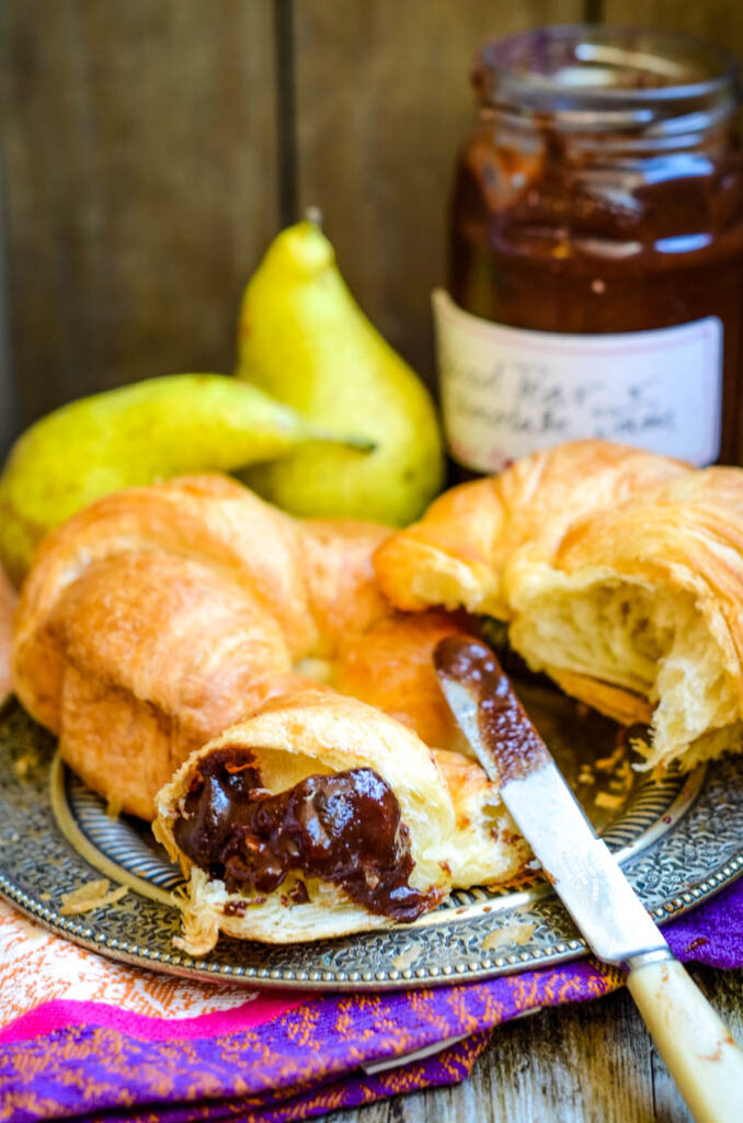 Spiced Pear Jam With Chocolate - Larder Love