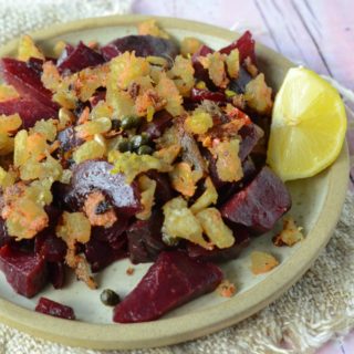 Greek inspired recipe for fried beetroot an easy starter or side dish