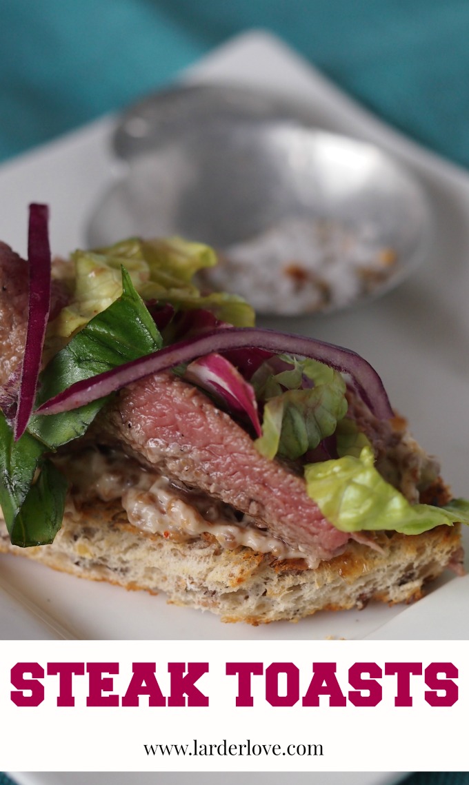 STEAK TOASTSSteak Toasts Larder Love Larder Love