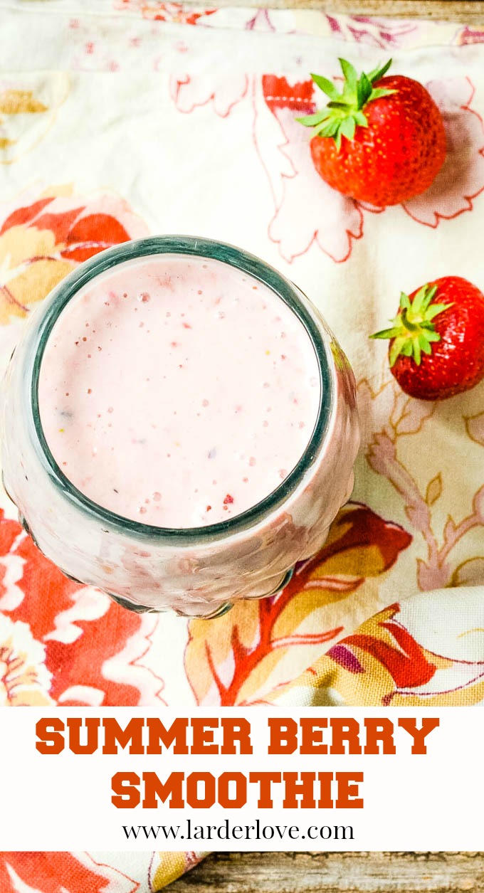 Healthy Summer Berry Smoothie - Larder Love