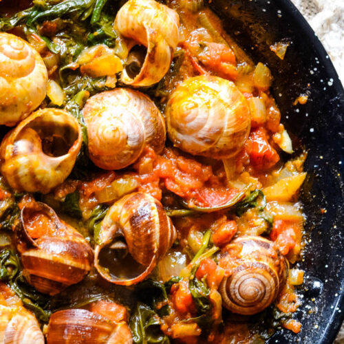 Greek Snails With Tomato And Spinach - Larder Love