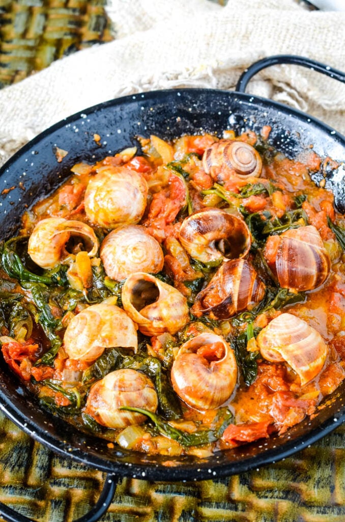 Greek Snails With Tomato And Spinach - Larder Love