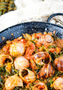 Greek Snails With Tomato And Spinach - Larder Love