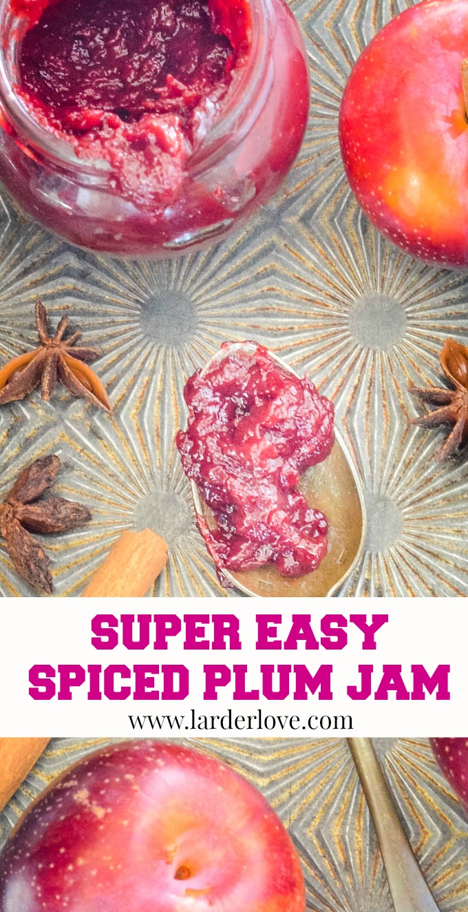 Completely Sugar Free Spiced Plum Jam - Larder Love