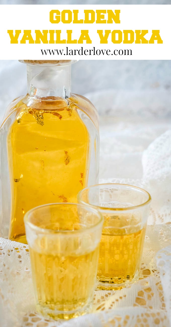 Vanilla Vodka With Real Gold Flakes - Larder Love