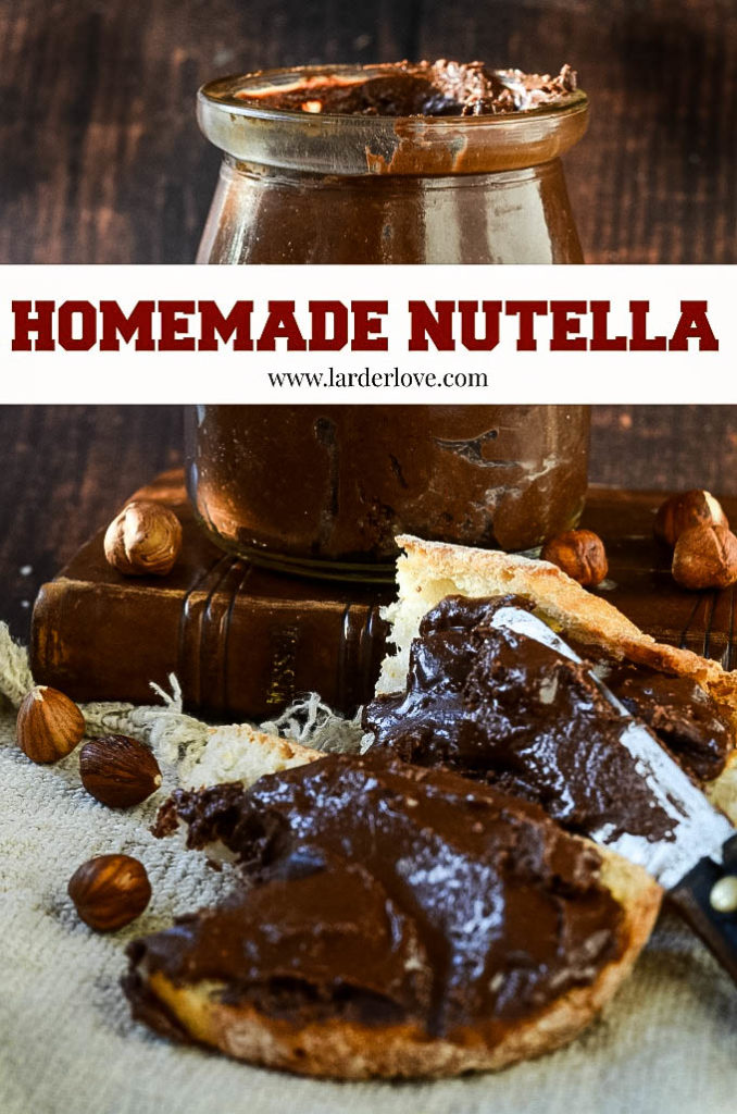 Spread the love by making your own homemade nutella by larderlove