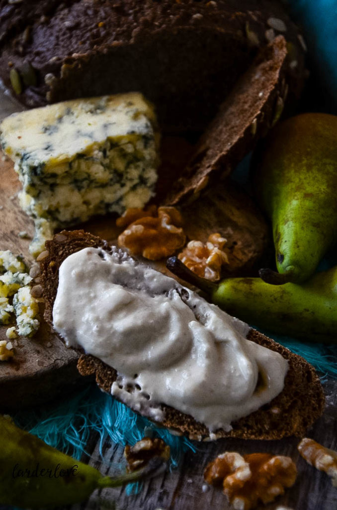 Super simple Stilton pear and walnut dip to add fun and flavour to anything