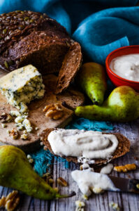 Stilton Pear And Walnut Blue Cheese Dip - Larder Love