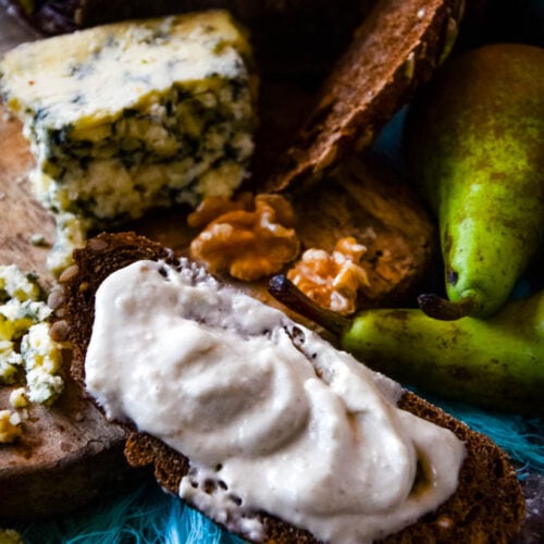 Stilton Pear And Walnut Blue Cheese Dip - Larder Love